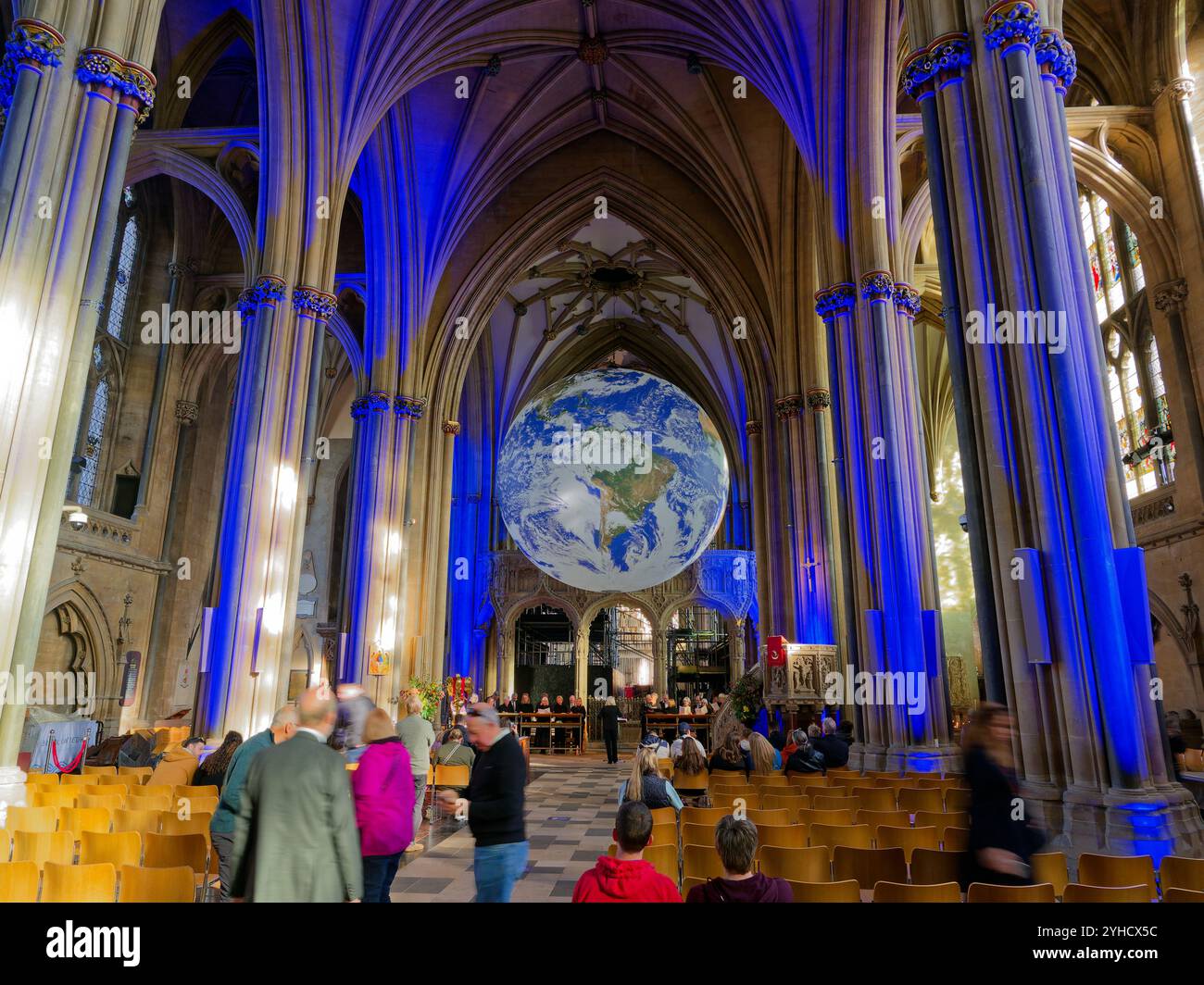 Luke Jerram Gia, on display in Bristol Cathedral, highlighting Cop 29 ...