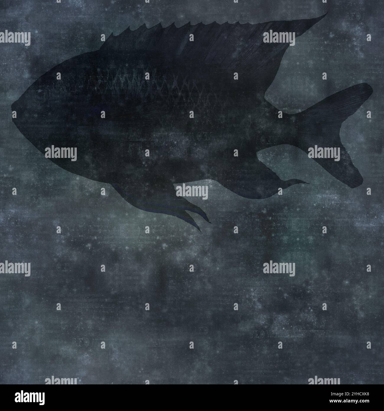 stylish square textured old paper background with ink Drawing of Canary ...