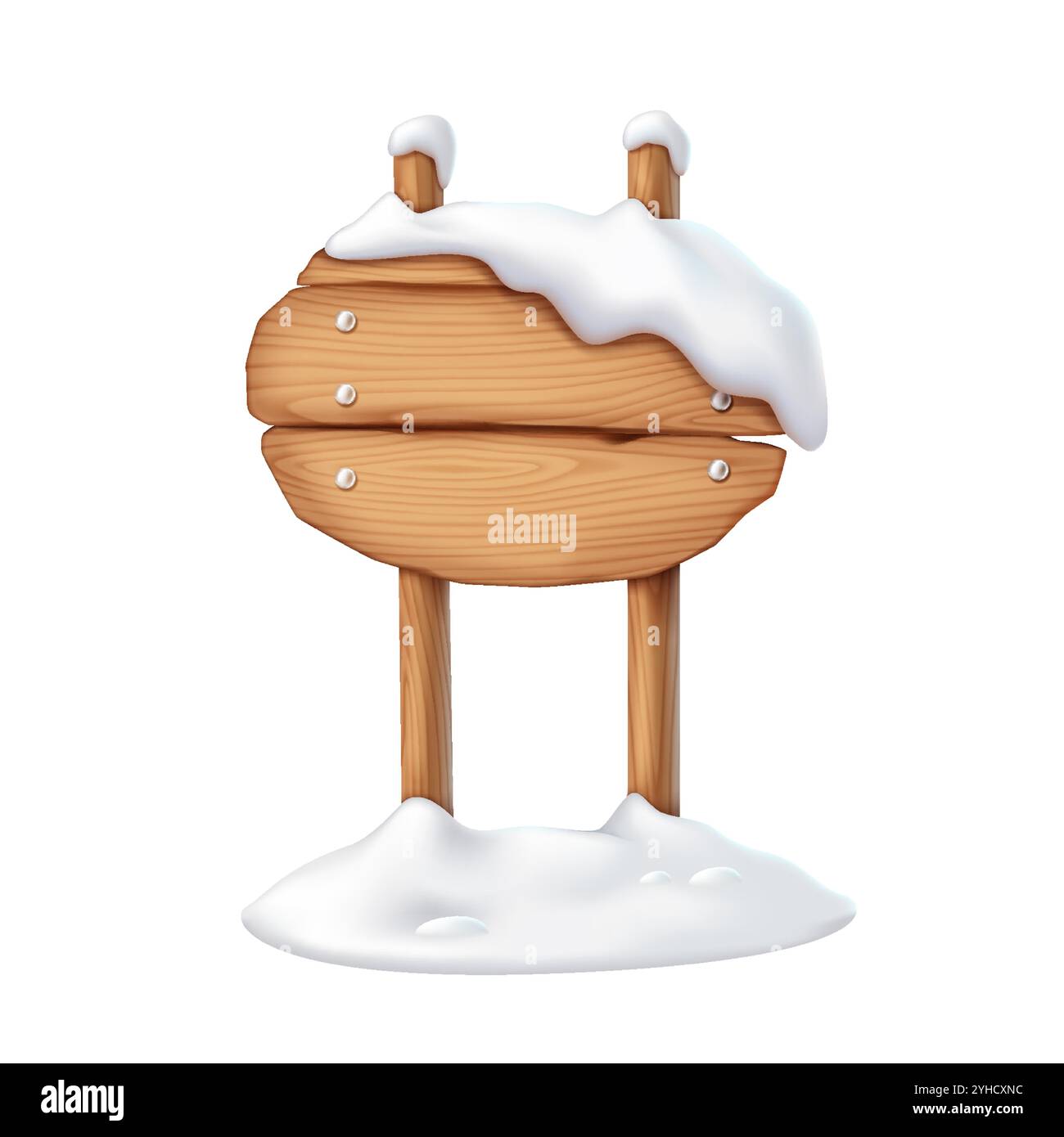Snow covered information board Stock Vector Images - Alamy