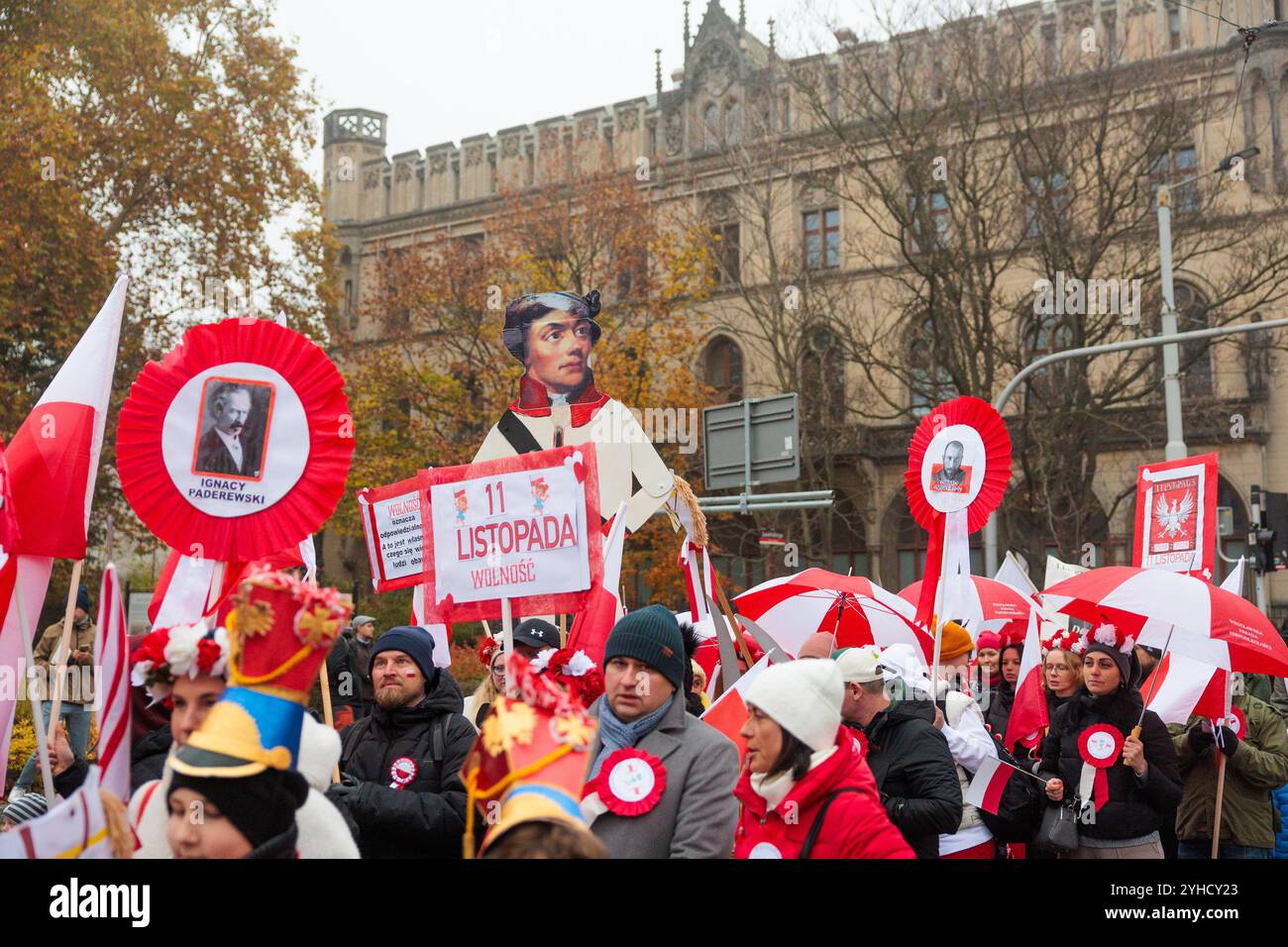 Wroclaw, Wroclaw, Poland. 11th Nov, 2024. On November 11, Wroclaw celebrated Independence Day ...