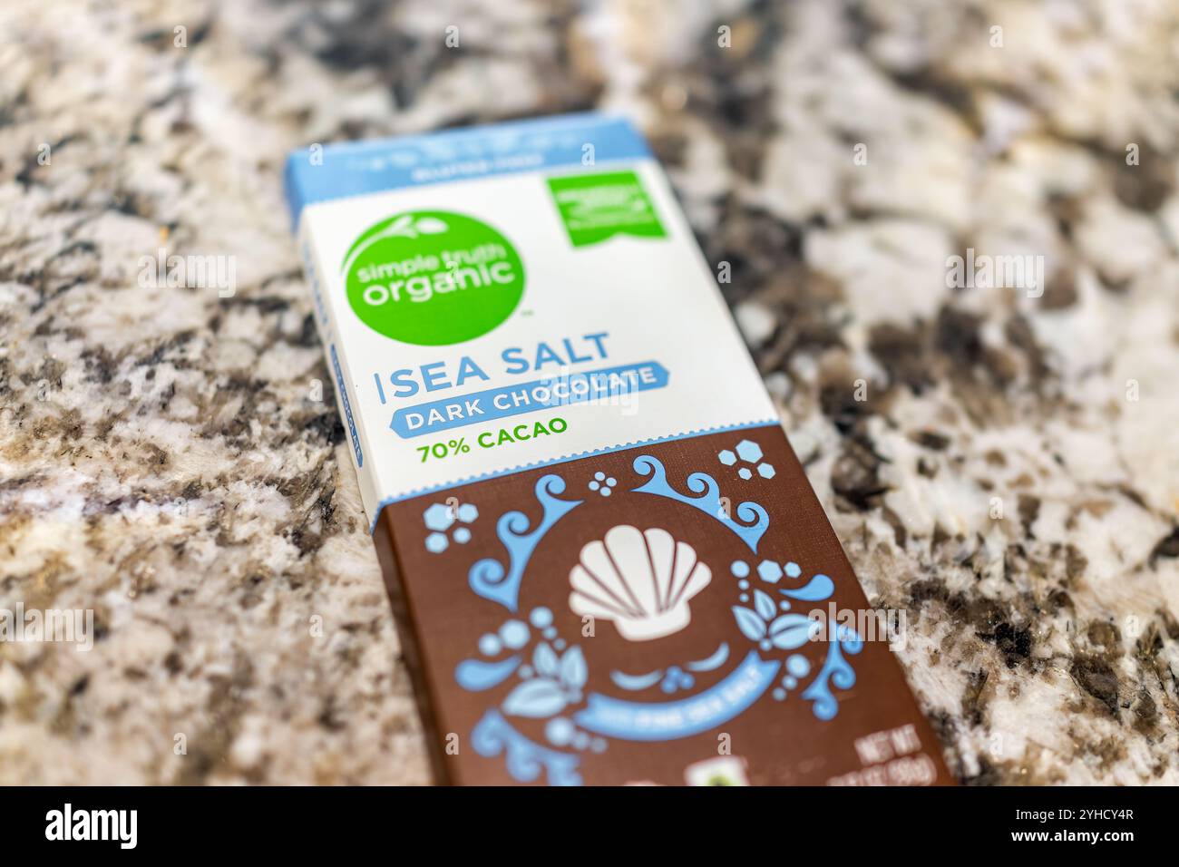 Avon, USA - August 22, 2022: Sign label for Kroger Simple Truth brand ...