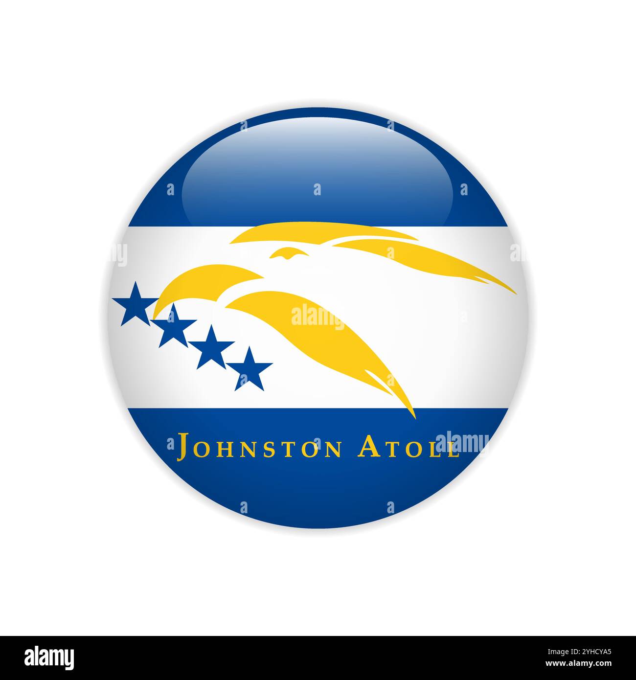 Flag Johnston Atoll button Stock Vector Image & Art - Alamy