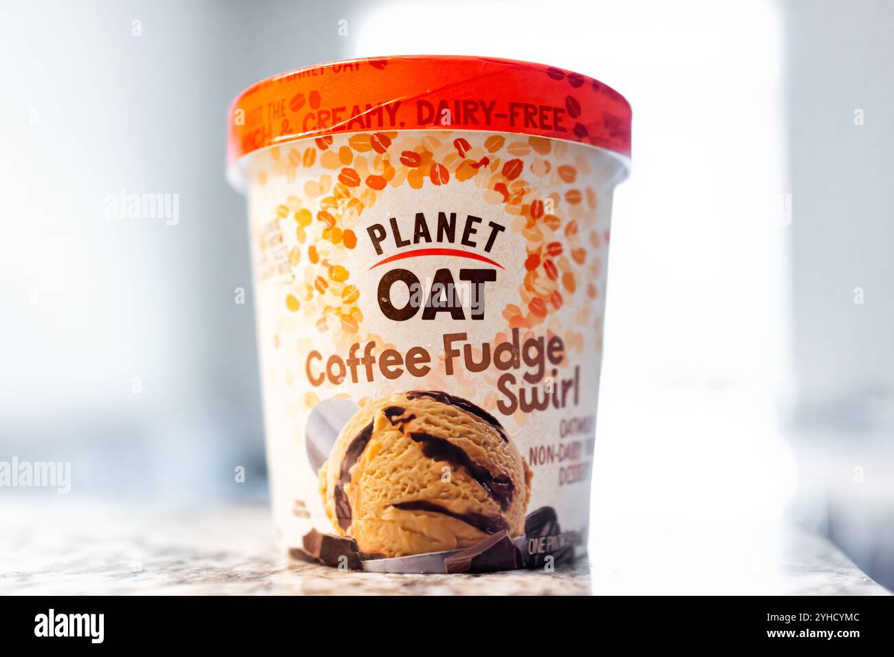 Oat milk carton coffee hi-res stock photography and images - Alamy