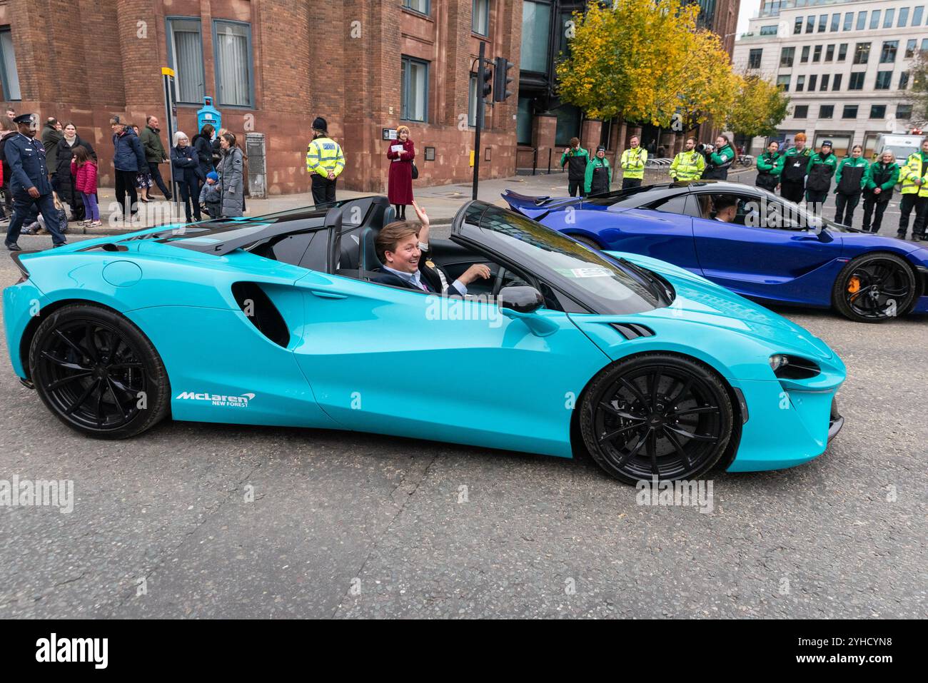 McLaren cars at the Lord Mayor's Show parade 2024 in the City of London ...