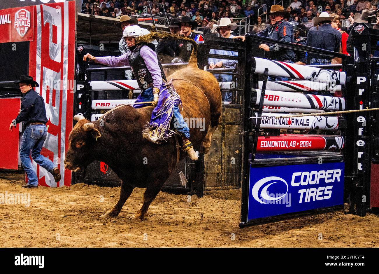 Weston Davidson aboard "Nosler" for his ride is bucked off in the 3rd ...