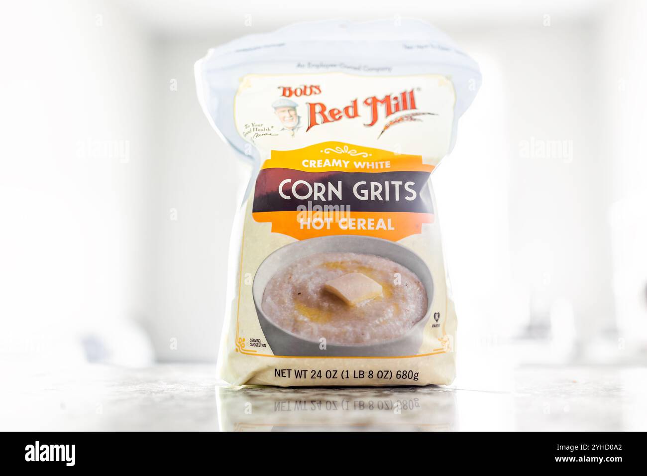 Avon, USA - August 26, 2022: Sign label for bob's red mill brand for ...