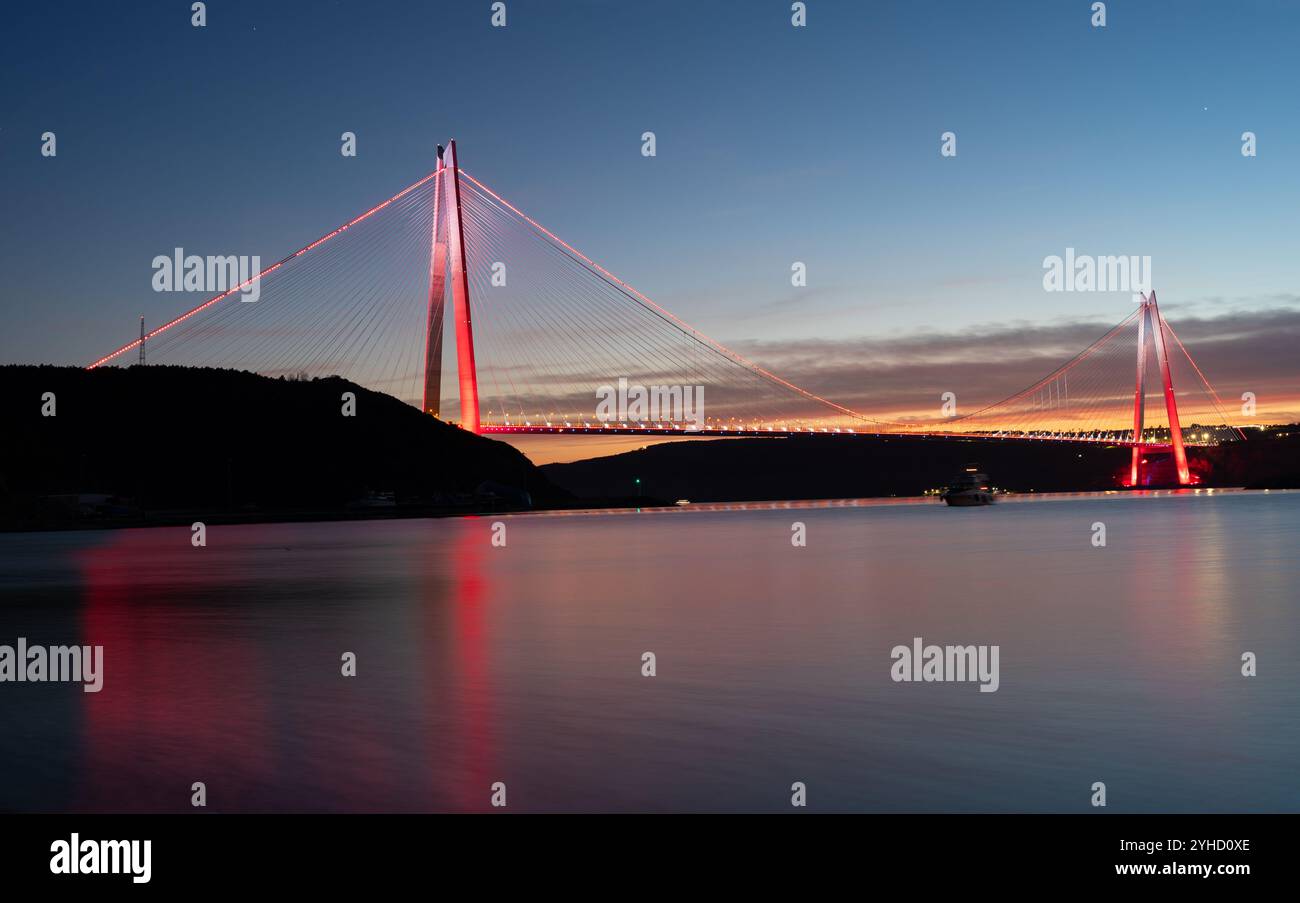 Yavuz Sultan Selim Bridge in Istanbul City, Turkiye Stock Photo - Alamy