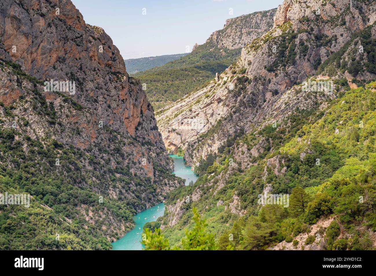 The Gorges du Verdon, the canyon formed by the Verdon river, is ...