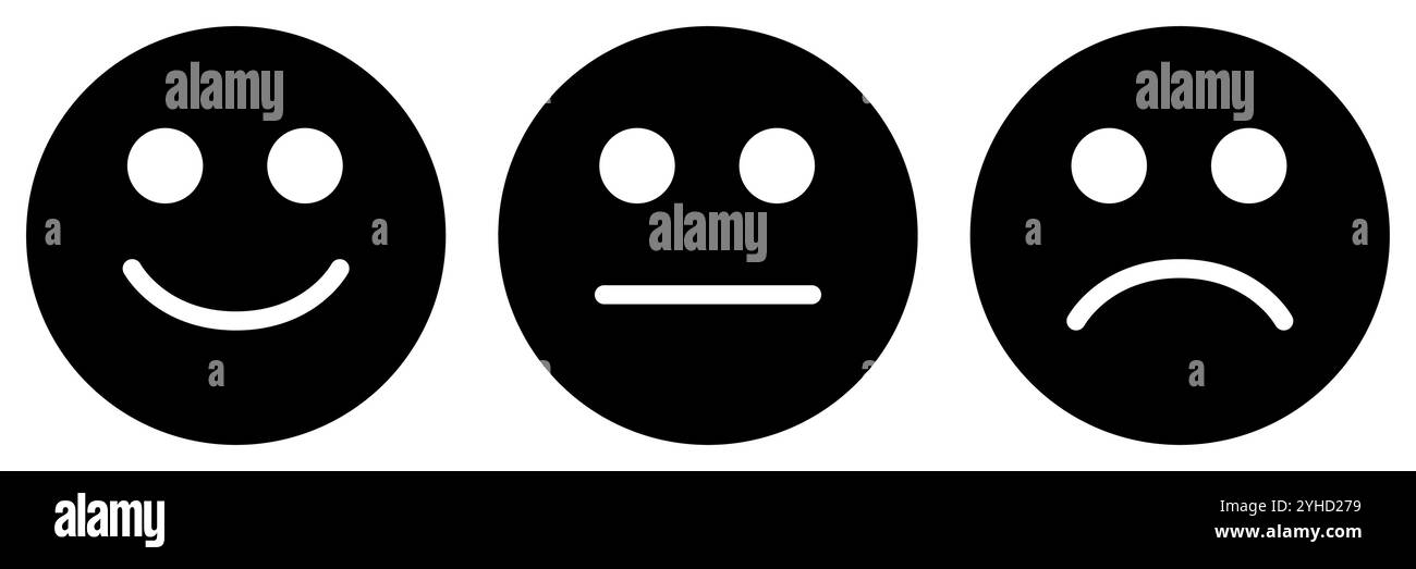 Frown emoji Black and White Stock Photos & Images - Alamy