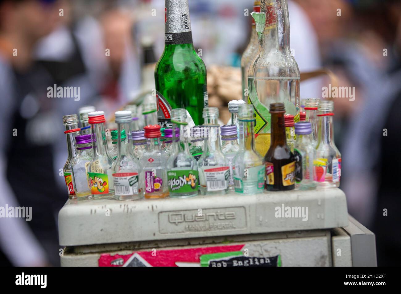 11 November 2024, North Rhine-Westphalia, Cologne: Small bottles of ...