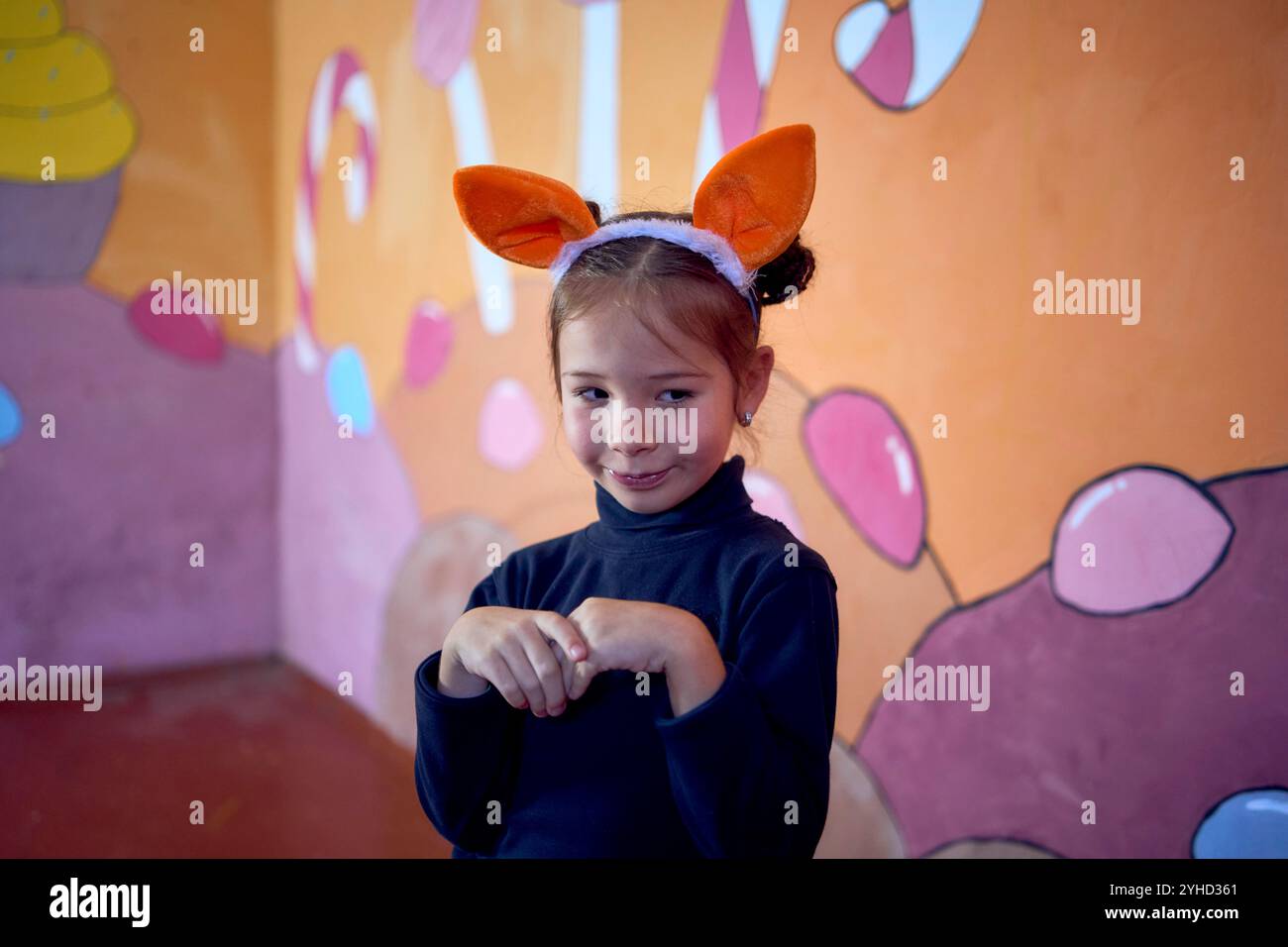 a little girl acts fox at an acting class, extracurricular activities ...