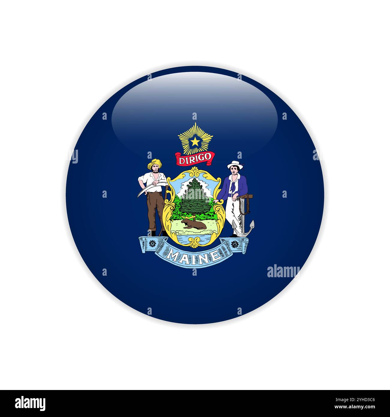 Maine icon Stock Vector Images - Alamy