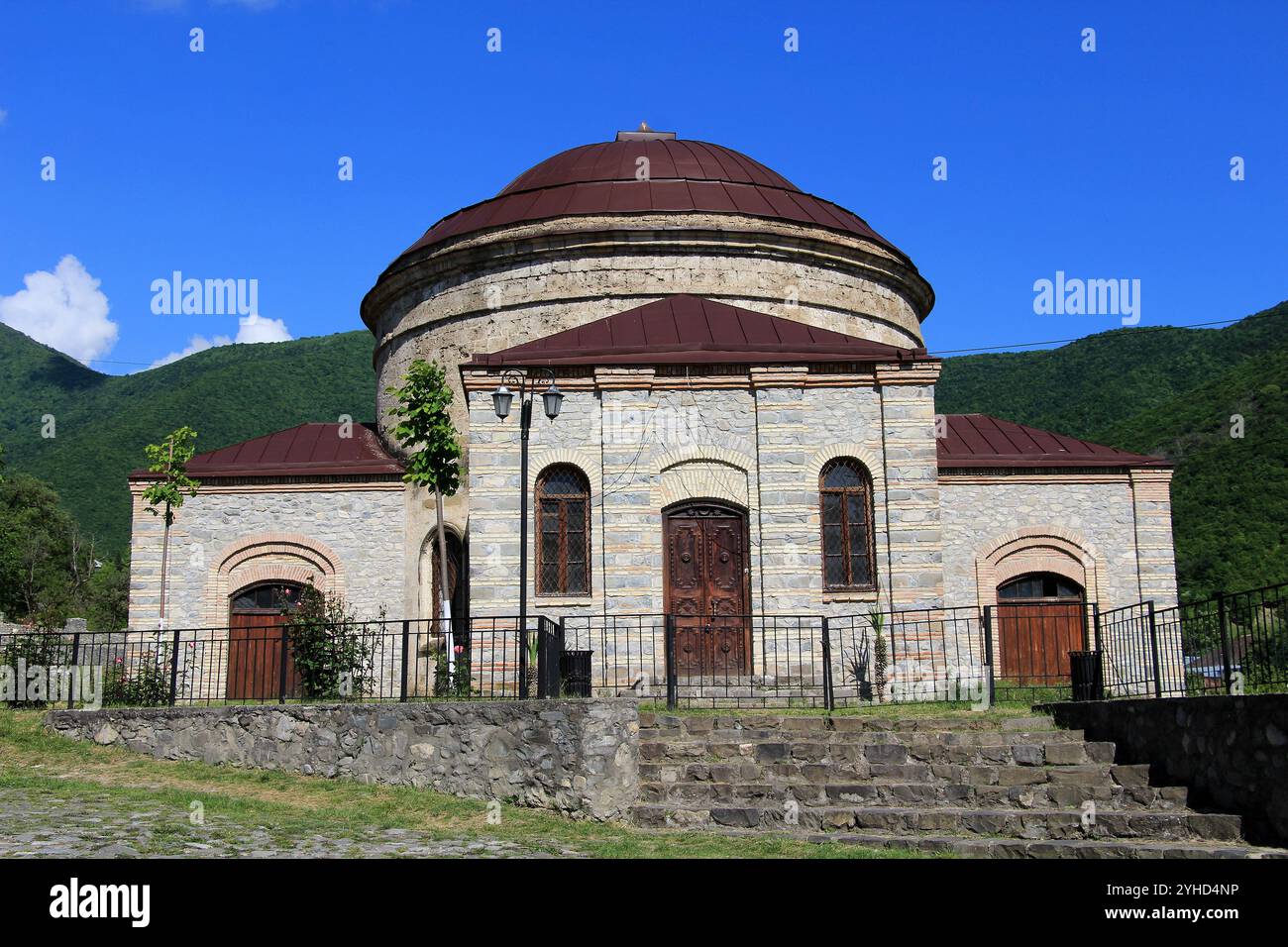 The Round Church is located near the Sheki Fortress. The church ...