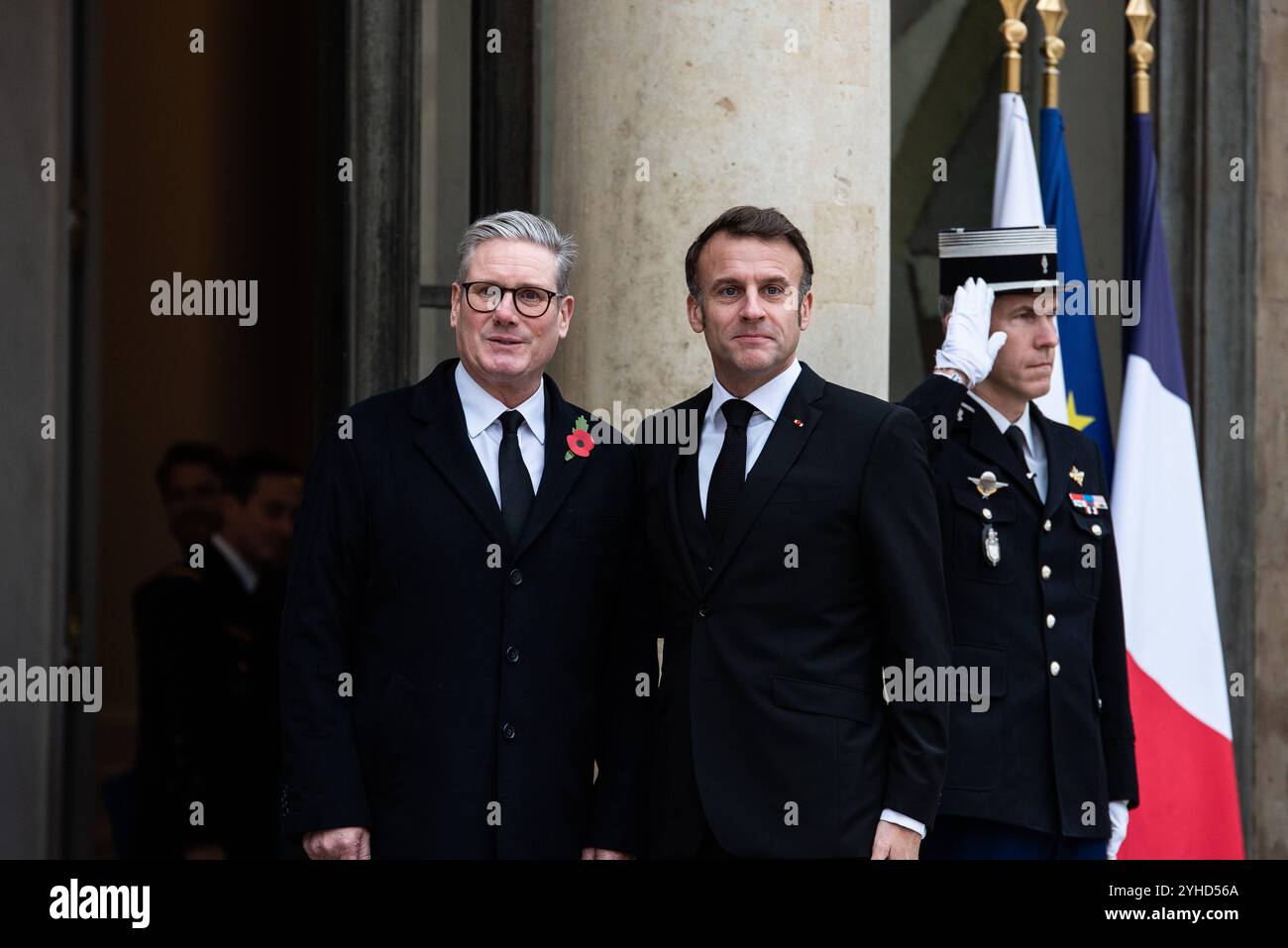 FRANCE- POLITICS-TOP LEVEL SUMMIT-UK-ARMISTICE-WW1 French President ...