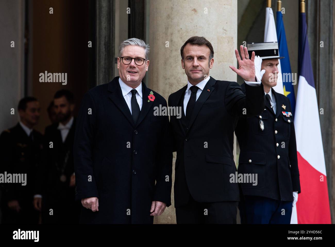 FRANCE- POLITICS-TOP LEVEL SUMMIT-UK-ARMISTICE-WW1 French President ...