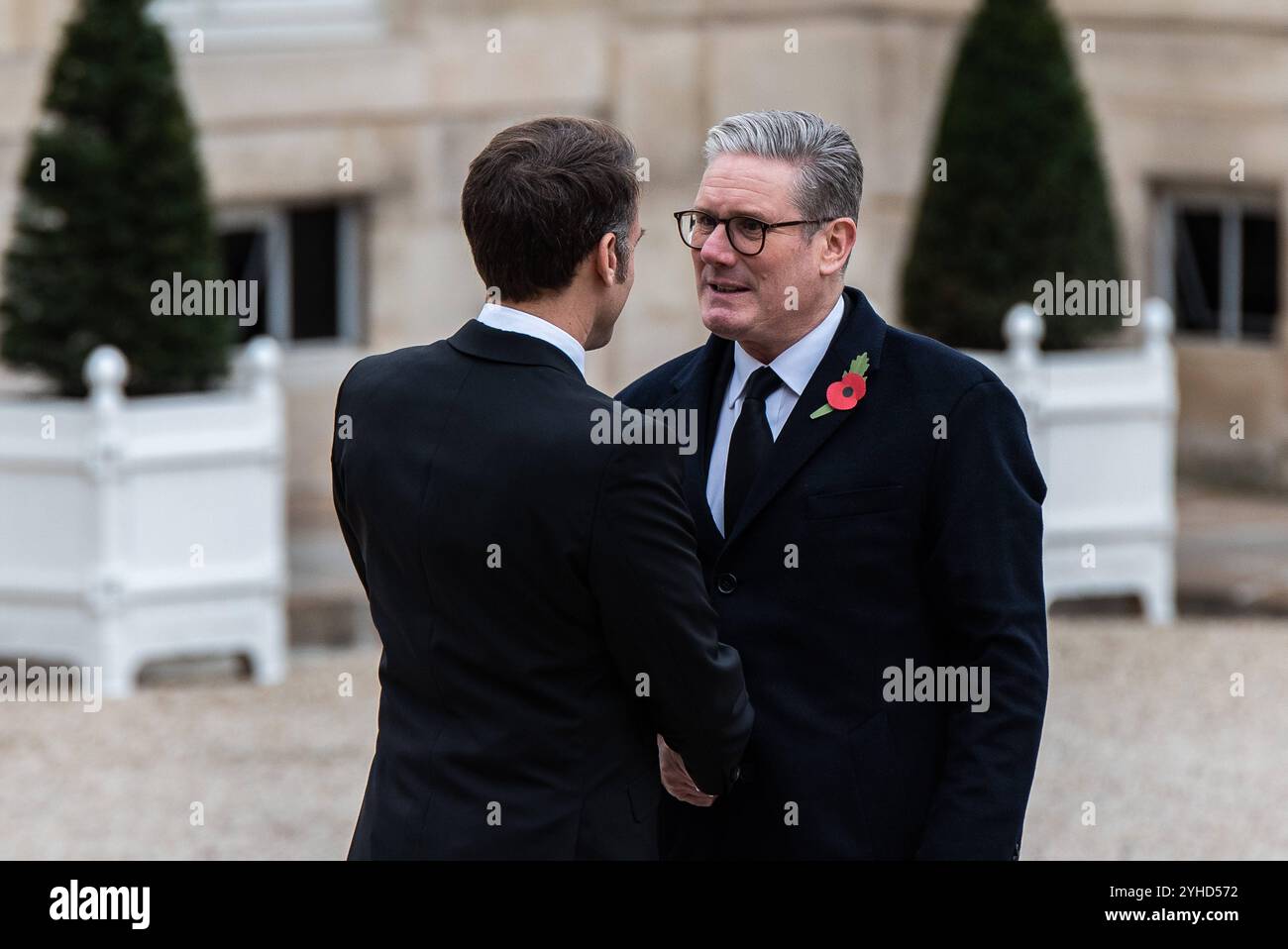 FRANCE- POLITICS-TOP LEVEL SUMMIT-UK-ARMISTICE-WW1 French President ...