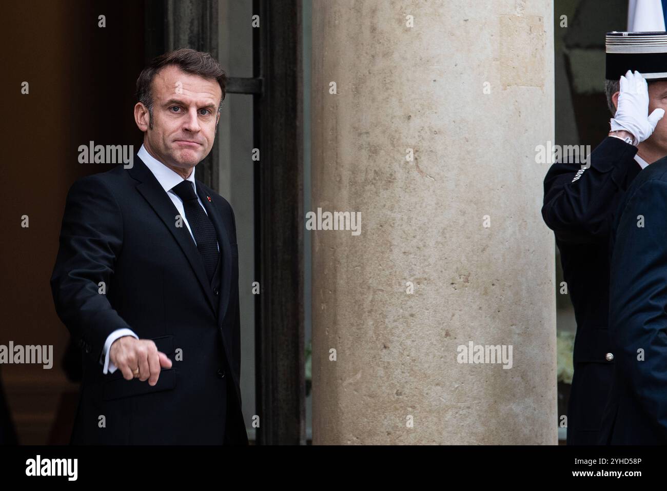 FRANCE- POLITICS-TOP LEVEL SUMMIT-UK-ARMISTICE-WW1 French President ...
