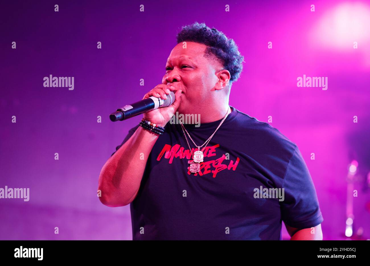 Mannie Fresh performs during the Back That Azz Up 25th Anniversary Tour at Stubbs Waller Creek ...