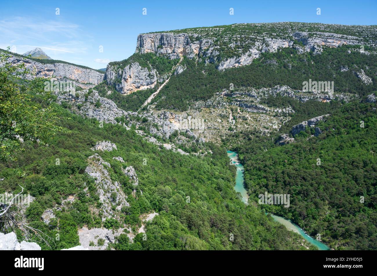 The Gorges du Verdon, the canyon formed by the Verdon river, is ...