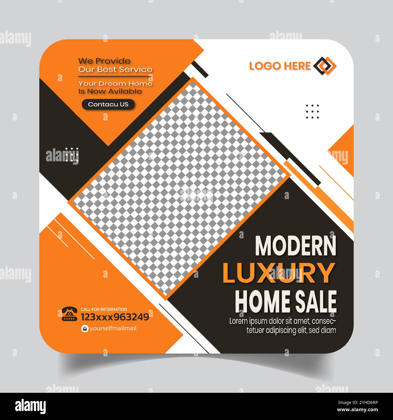 Property Advertisement Social Media Post Design Banner Stock Vector ...