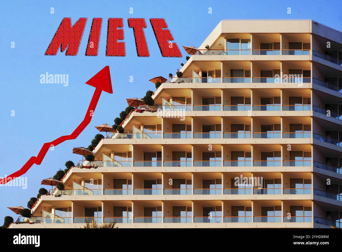 Symbolic image, rent, rent increase, rent rising, housing shortage ...