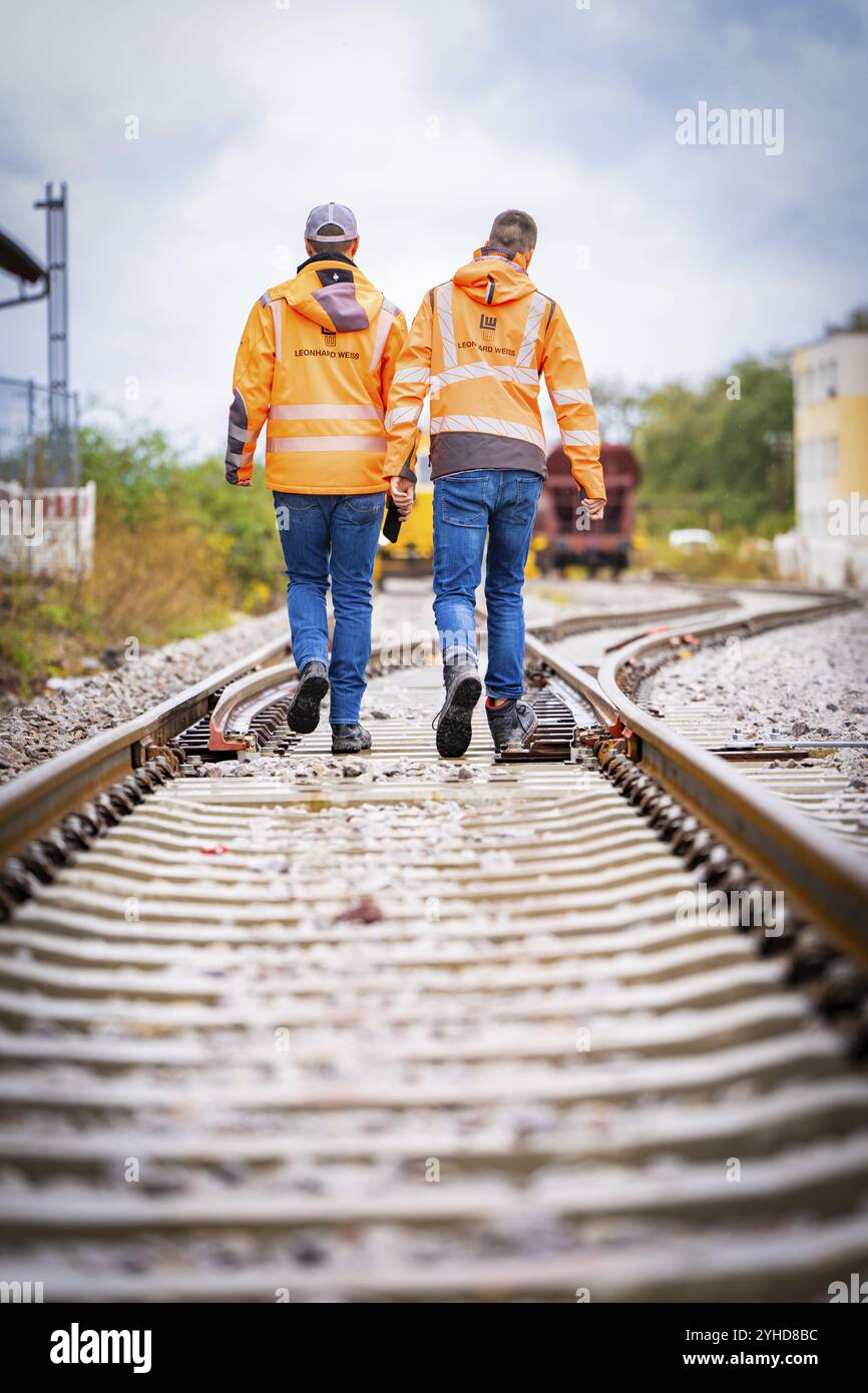 Walking in middle train railway hi-res stock photography and images - Alamy