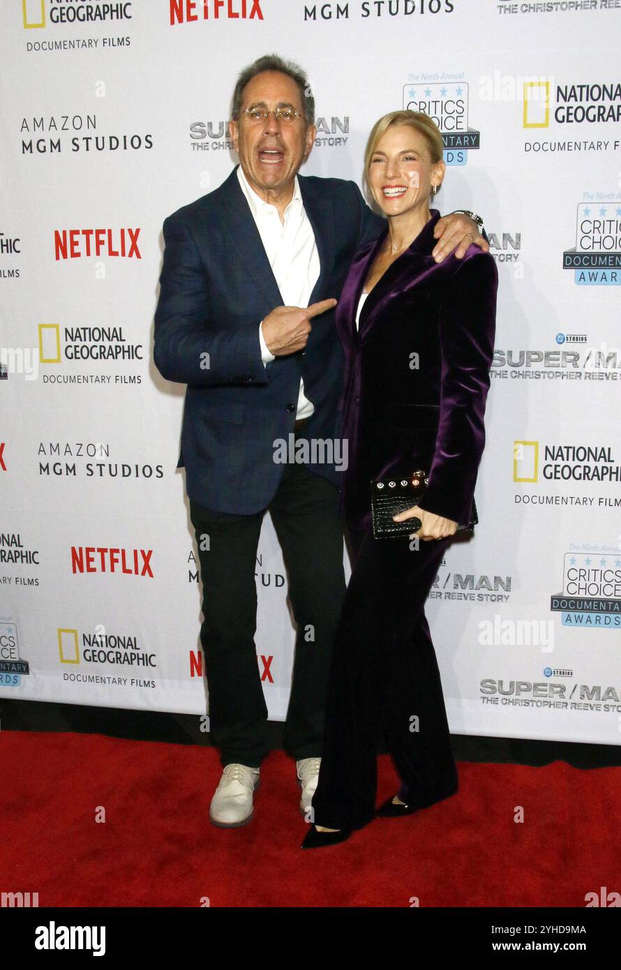 New York, NY, USA. 10th Nov, 2024. Jerry Seinfeld, Jessica Seinfeld at ...