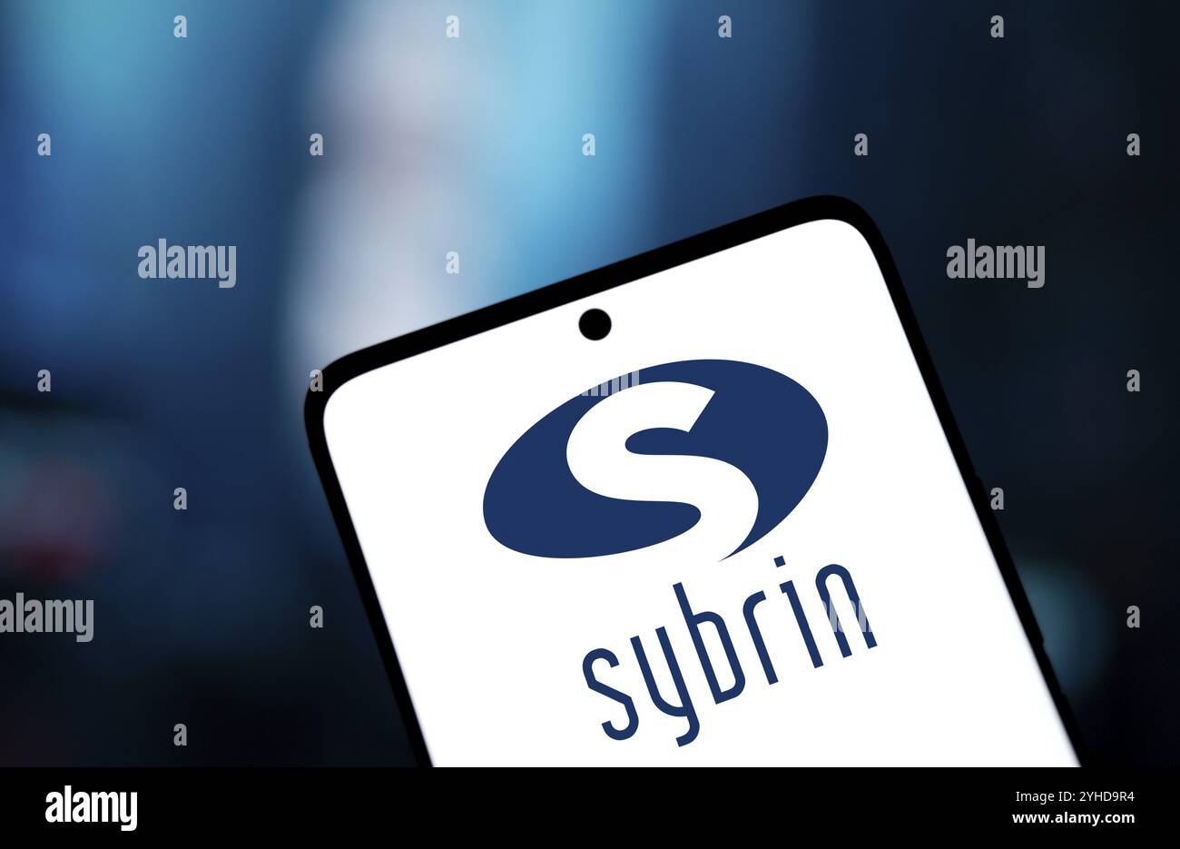 Dhaka, Bangladesh- 03 Nov 2024: Sybrin logo is displayed on smartphone ...