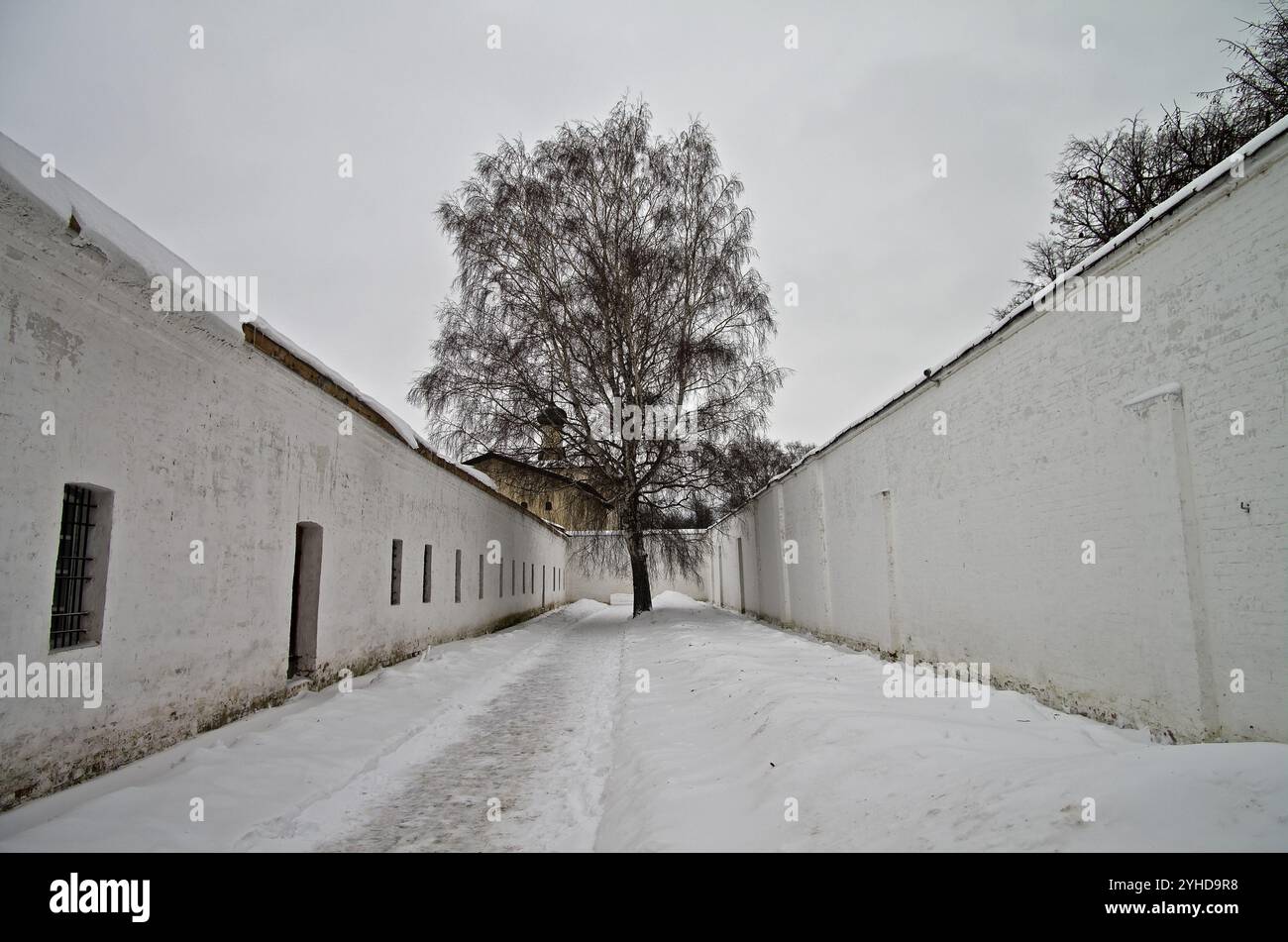 Old prison in a Russian monastery, Suzdal Stock Photo - Alamy