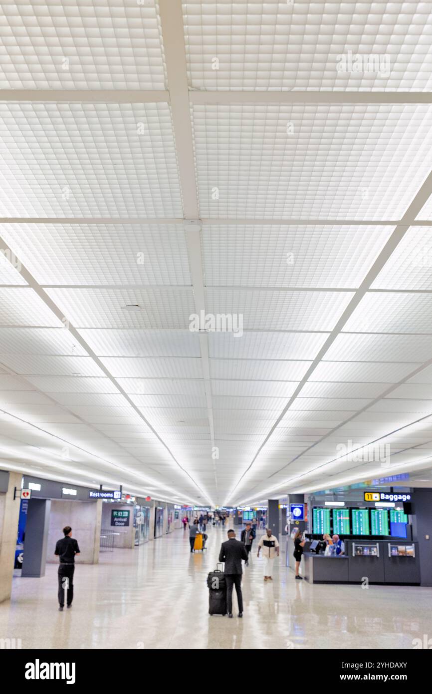 DULLES, Virginia — The baggage claim area at Washington Dulles ...