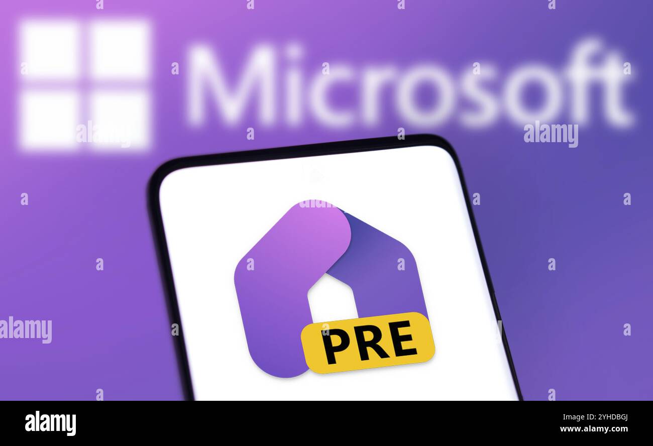 Dhaka, Bangladesh- 05 Nov 2024: microsoft dev home logo is displayed on ...