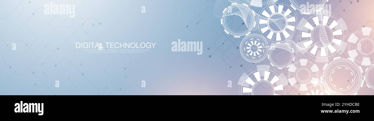 Abstract digital technology background with circuit board texture ...