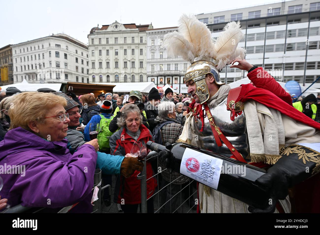 Brno, Czech Republic. 11th Nov, 2024. Actor Petr Stepan, dressed like ...