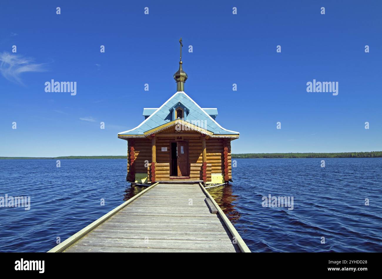Vazheozersky Holy Transfiguration Monastery, Russia. Bathhouse Stock ...
