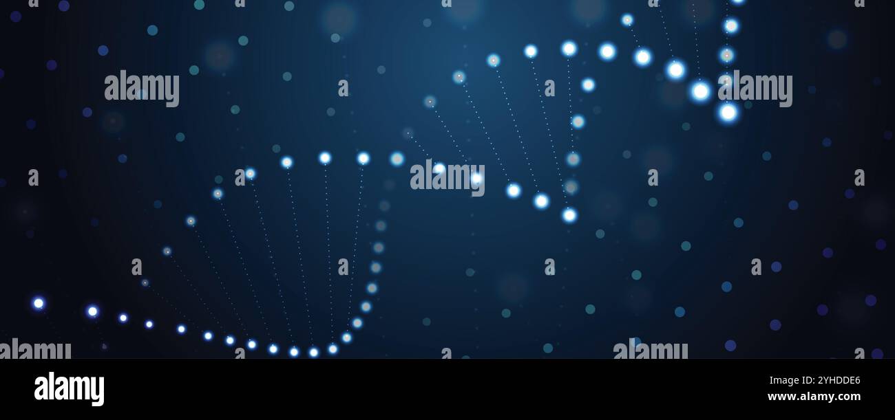 Abstract DNA technology. Science medical concept. Futuristic background ...