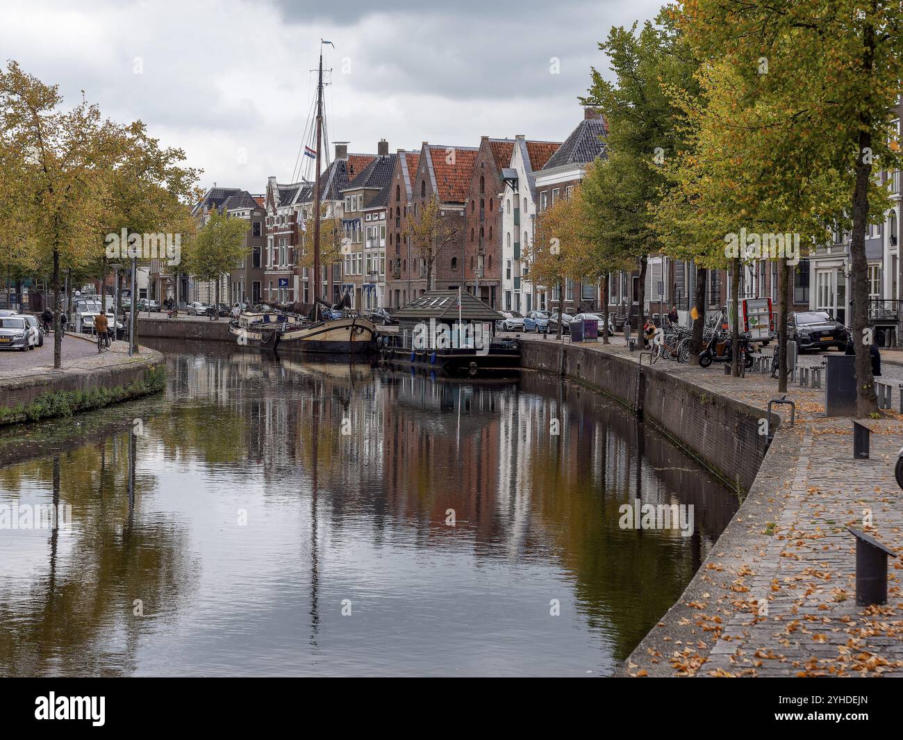 Canal A with buildings of the historic city centre along the canal in ...