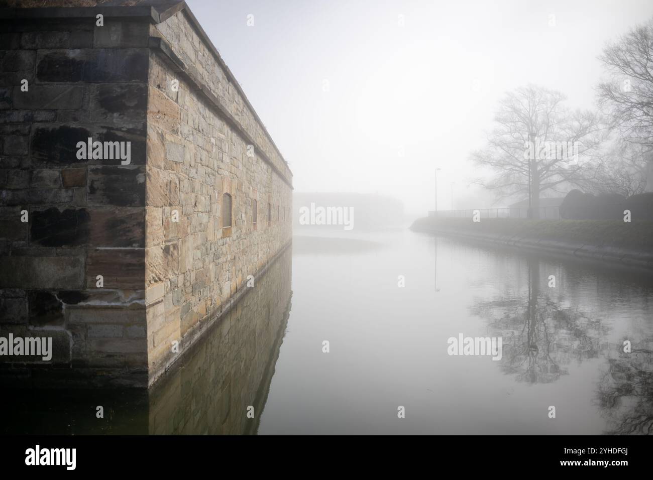 HAMPTON, Virginia — The historic moat and exterior fortifications of ...