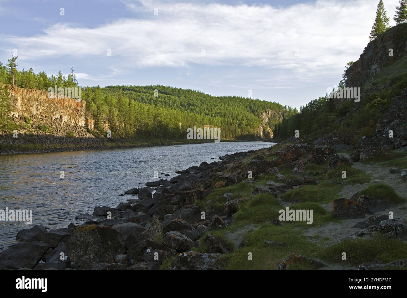 Sayan Oka River, Eastern Sayan, Siberia, Russia, Europe Stock Photo - Alamy