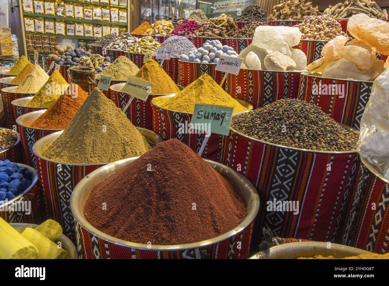 Dubai spice souk old souk hi-res stock photography and images - Alamy