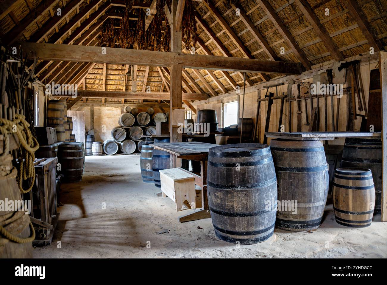 JAMESTOWN, Virginia — A reconstructed storage building at Jamestown ...