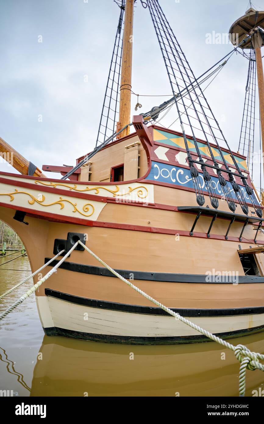 JAMESTOWN, Virginia — The Discovery ship replica at Jamestown ...