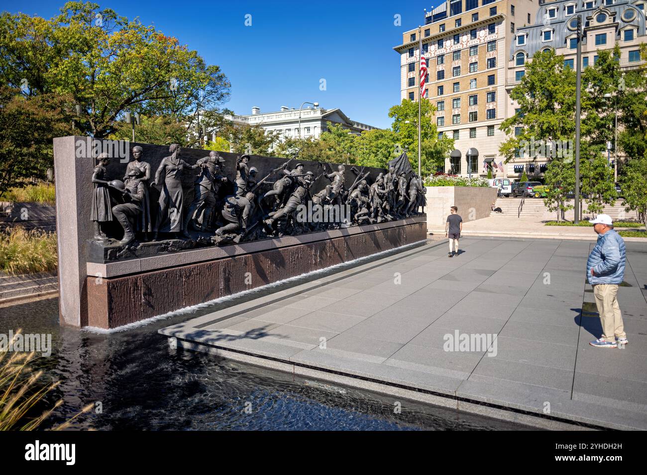 WASHINGTON DC, United States — The sculptural relief panel at the ...