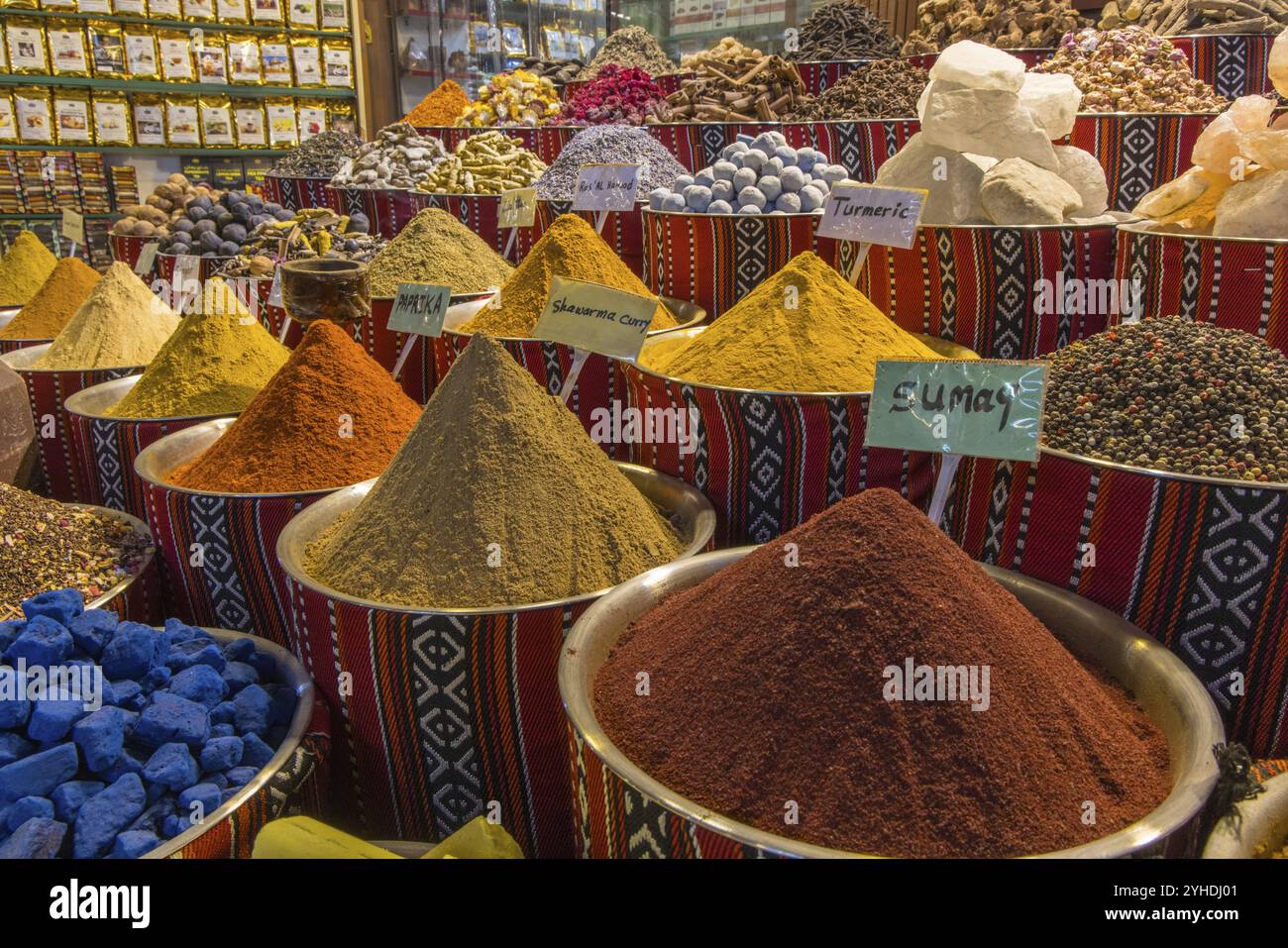 Dubai spice souk old souk hi-res stock photography and images - Alamy