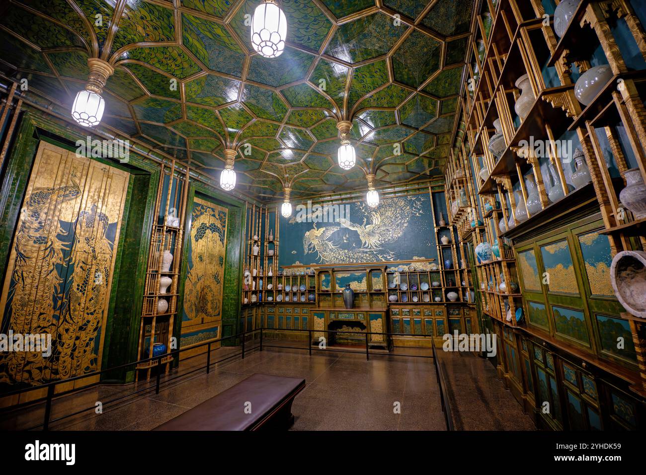 Peacock room whistler hi-res stock photography and images - Alamy