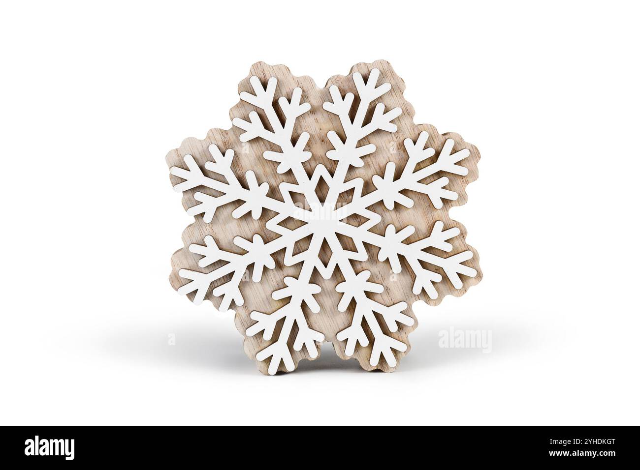 White background single snowflake Cut Out Stock Images & Pictures - Alamy