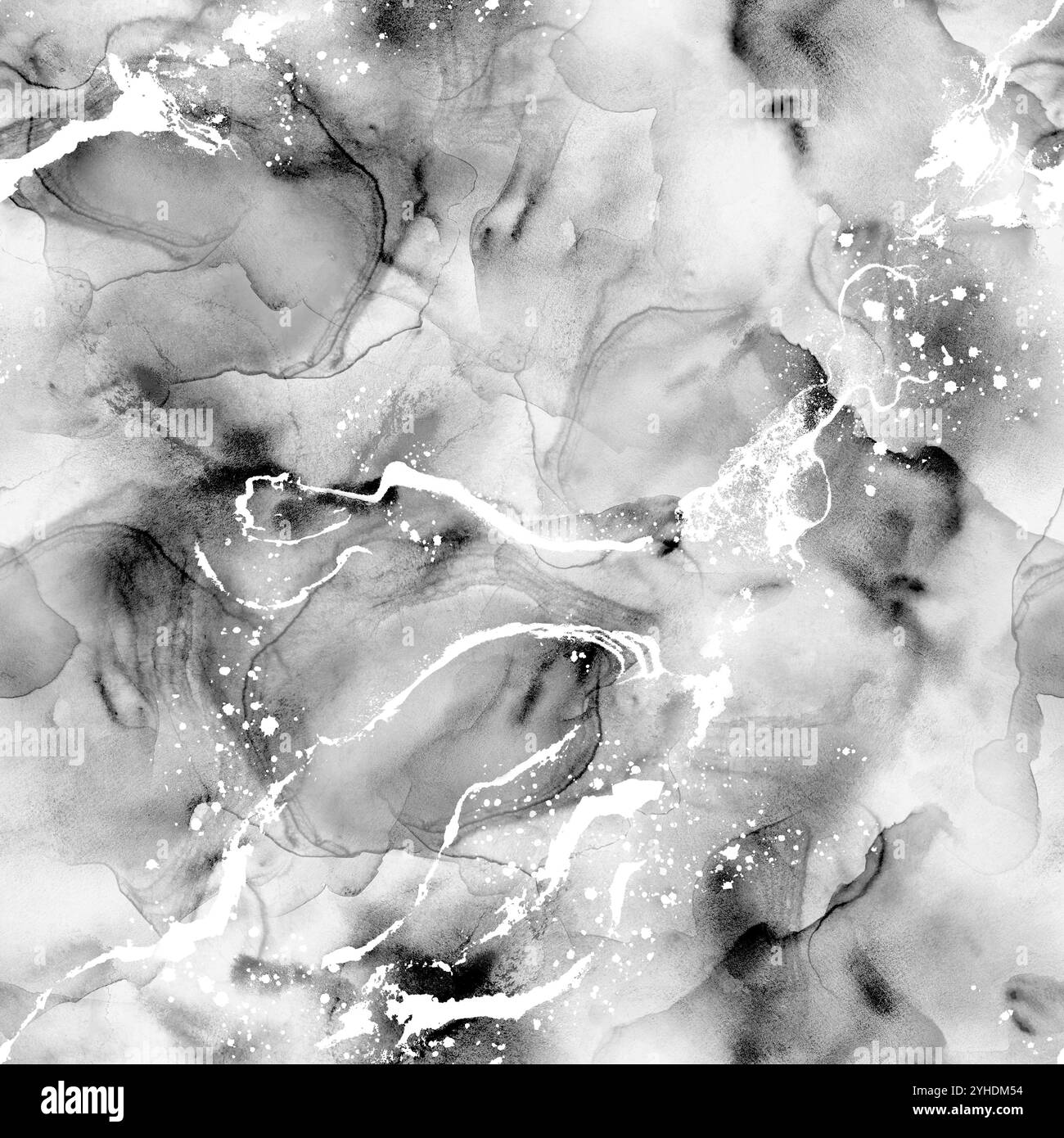 Abstract watercolor liquid stain luxury background. Hand drawn black ...