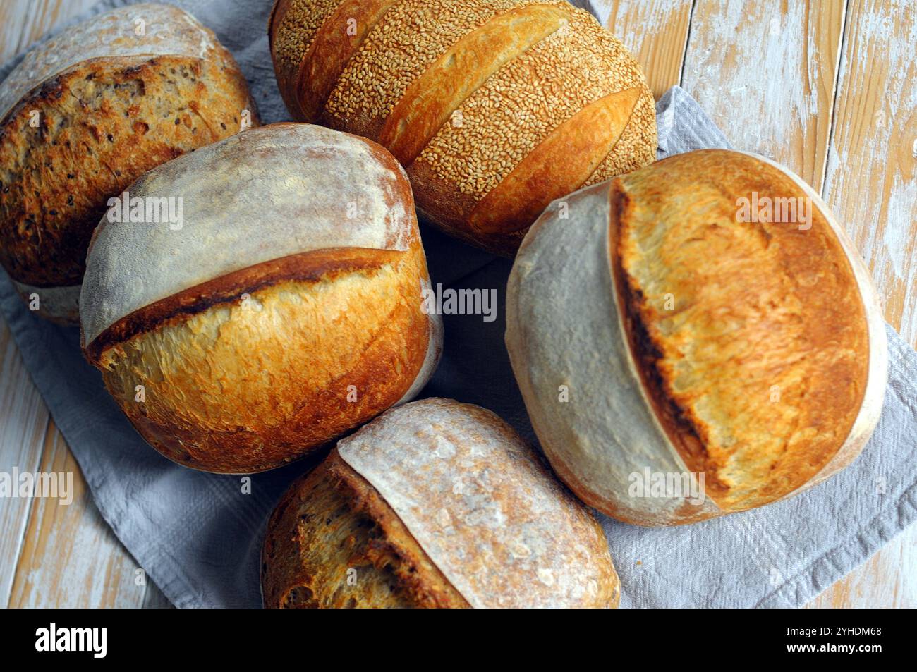 Photo of Home-baked loaves of sourdough bread Stock Photo - Alamy
