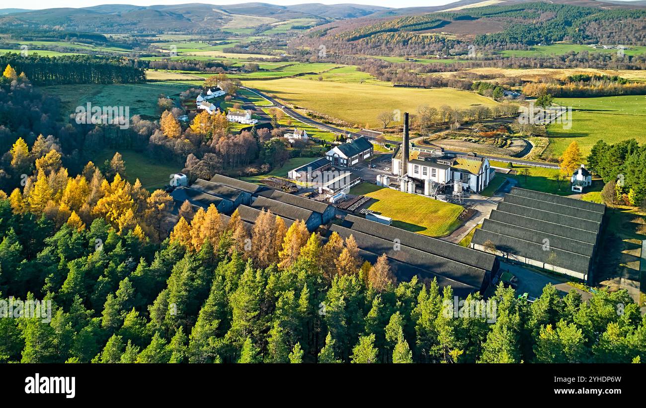Tormore Distillery Grantown on Spey Scotland the buildings A95 road ...