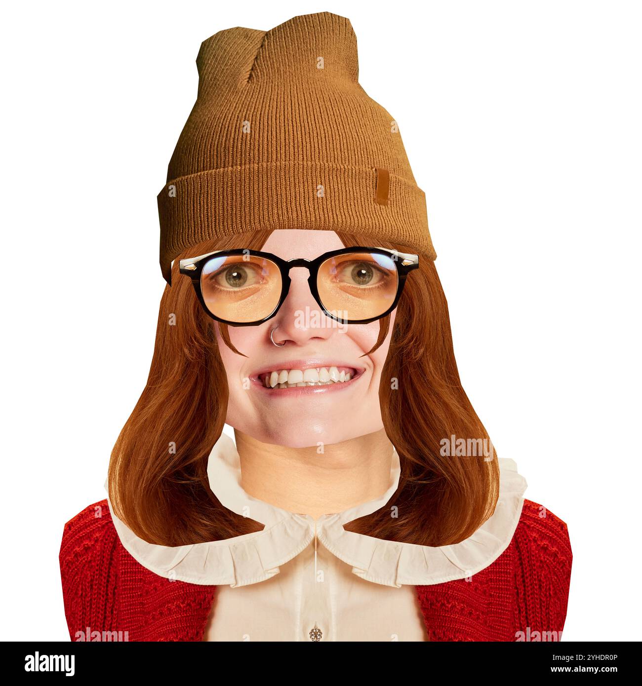 Creative art collage model hi-res stock photography and images - Alamy