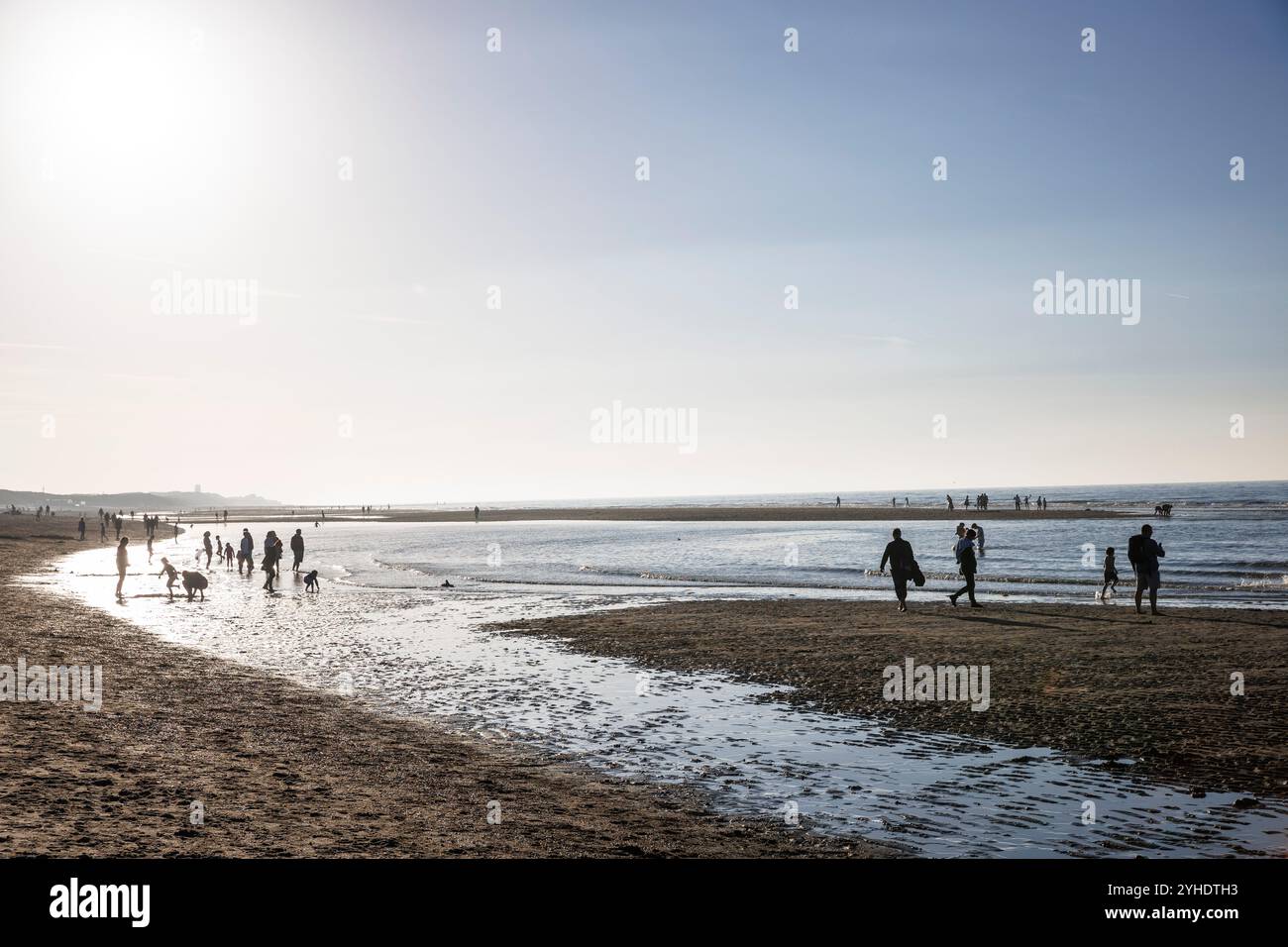 on the beach in Oostkapelle on the peninsula Walcheren, Zeeland ...